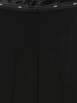 MSGM Logo Belt Palazzo Trousers