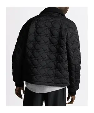 Dior Allover Quilted Cannage Bomber Jacket