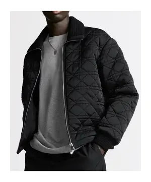 Dior Allover Quilted Cannage Bomber Jacket