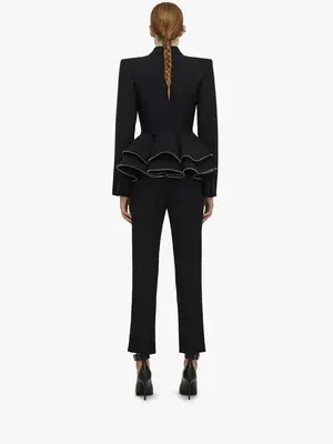Alexander McQueen Zip-embellished Slim-cut Trousers