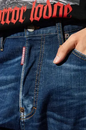Dsquared2 Distressed Straight-leg Jeans - Blue