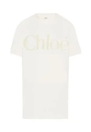 Chloé Short-sleeve Pouch Pocket Dress - White