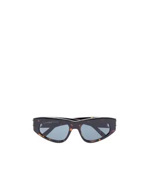 Balenciaga Bb Logo Rectangle Sunglasses - Black