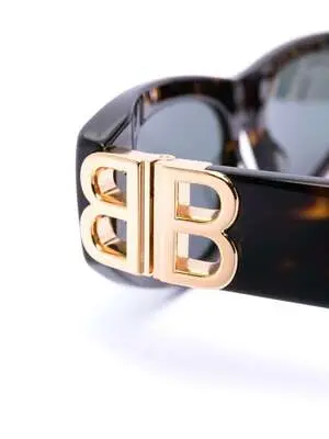 Balenciaga Bb Logo Rectangle Sunglasses