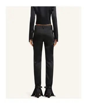 COURREGES Courrèges Satin Bootcut Pants With Adjustable Ankle Straps