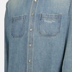 Dior Button-up Long-sleeved Denim Shirt