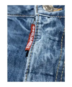 Dsquared2 Logo Tag Cropped Jeans