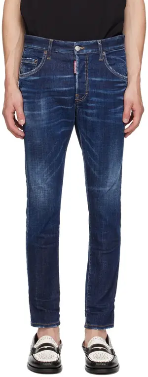 Dsquared2 Skater Distressed Jeans - Blue