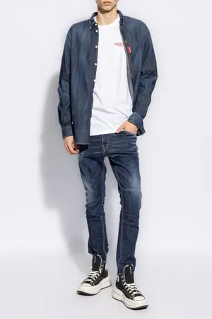 Dsquared2 Skater Distressed Jeans - Blue