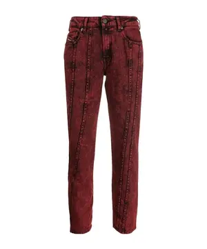 DIESEL® Rossi Cropped Straight-leg Jeans
