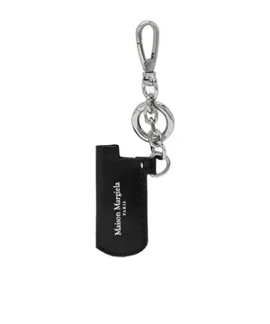 MAISON MARGIELA Logo Printed Keychain - Black