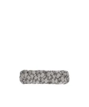 Gucci Gg Supreme Jacquard Headband - Gray