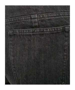 DIESEL® Contrast Waist Straight-leg Pants With Rear Logo Decal