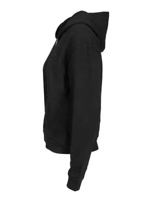 Acne Studios Zip-up Hoodie With Logo Detail - Black