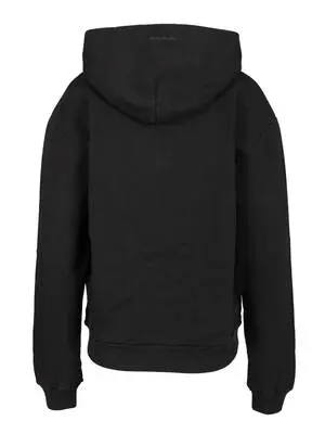 Acne Studios Zip-up Hoodie With Logo Detail - Black