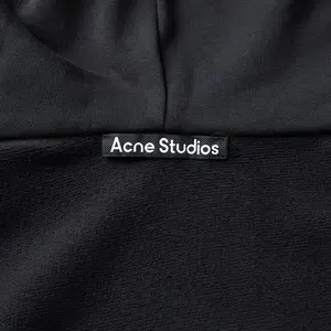 Acne Studios Zip-up Hoodie With Logo Detail - Black