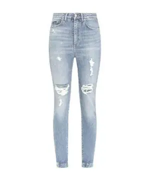 Dolce & Gabbana Audrey Distressed Skinny Jeans - Blue