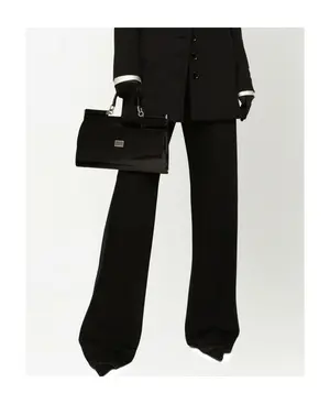 Dolce & Gabbana Logo Plaque Wide-leg Jeans