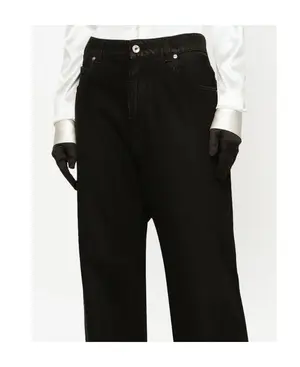 Dolce & Gabbana Logo Plaque Wide-leg Jeans