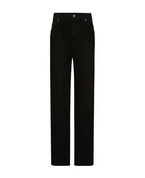 Dolce & Gabbana Logo Plaque Wide-leg Jeans