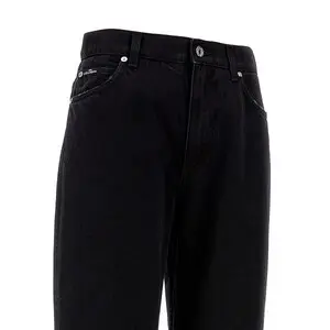 Dolce & Gabbana Logo Plaque Wide-leg Jeans