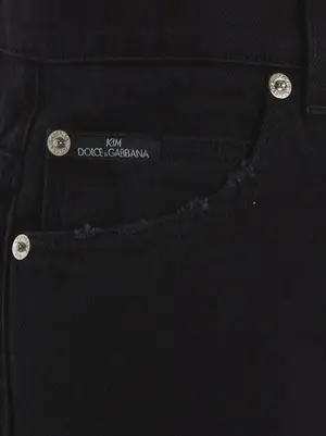 Dolce & Gabbana Logo Plaque Wide-leg Jeans