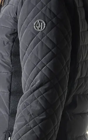 Emporio Armani Padded Logo Down Jacket - Black
