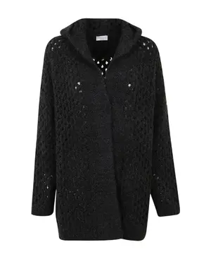 Brunello Cucinelli Hooded Chunky Knit Jumper