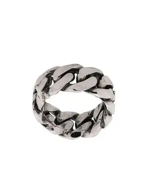 Emanuele Bicocchi Rigid Curb Chain Ring - Gray
