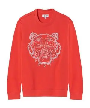 Kenzo Embroidered Tiger Crewneck Sweatshirt - Red