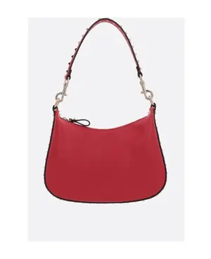 Valentino Garavani Small Rockstud Shoulder Bag - Red