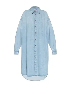 DIESEL® Oversized Denim Shirt Dress