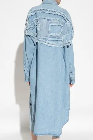 DIESEL® Oversized Denim Shirt Dress