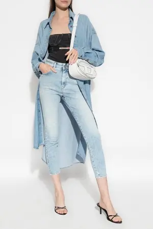 DIESEL® Oversized Denim Shirt Dress