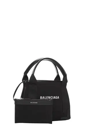 Balenciaga Navy Cabas Tote Bag - Black