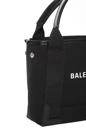 Balenciaga Navy Cabas Tote Bag - Black
