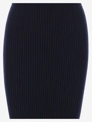 Chloé Wool Cashmere Knitted Skirt