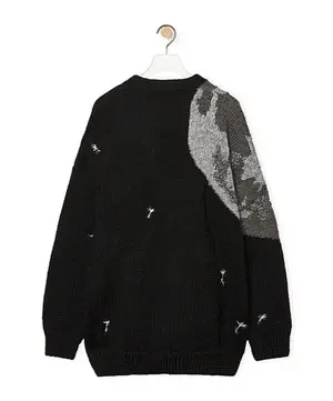 Loewe Embroidered Wool Cardigan