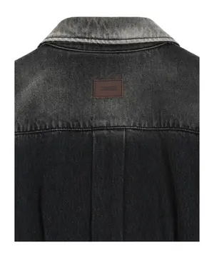 Moschino Pleated Denim Shirt