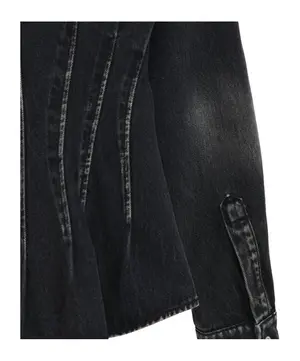 Moschino Pleated Denim Shirt