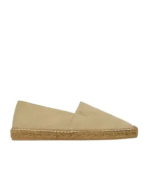 Saint Laurent Logo Embroidered Slip-on Espadrilles With Rope Sole