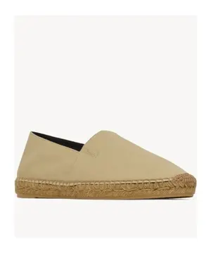 Saint Laurent Logo Embroidered Slip-on Espadrilles With Rope Sole
