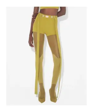 JEAN PAUL GAULTIER Ribbed Patch-detail Trousers
