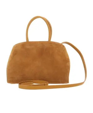 FERRAGAMO Suede Tote Bag - Brown