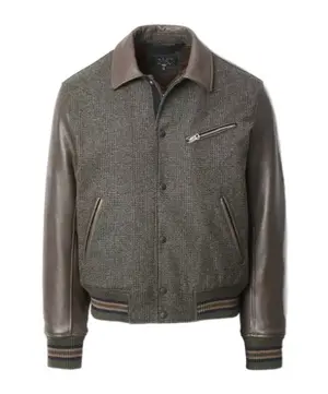 RAG  BONE Rag & Bone Jeremy British Wool Varsity Jacket