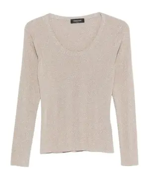 Fabiana Filippi Fabiana Filippi Lurex Scoop Neck Knitted Sweater No