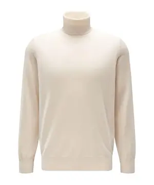 Brunello Cucinelli Cable Knit Turtleneck Sweater - Light Brown