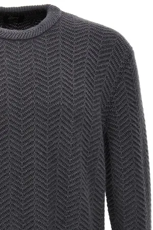 Brioni Chevron-knitted Cashmere Jumper