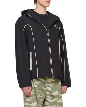 DIESEL® J-hives Logo-appliqué Hooded Jacket