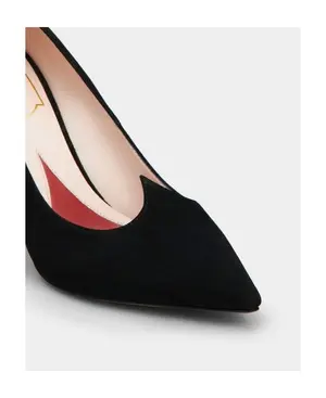 ROGER VIVIER D Collet Suede Pumps - Black